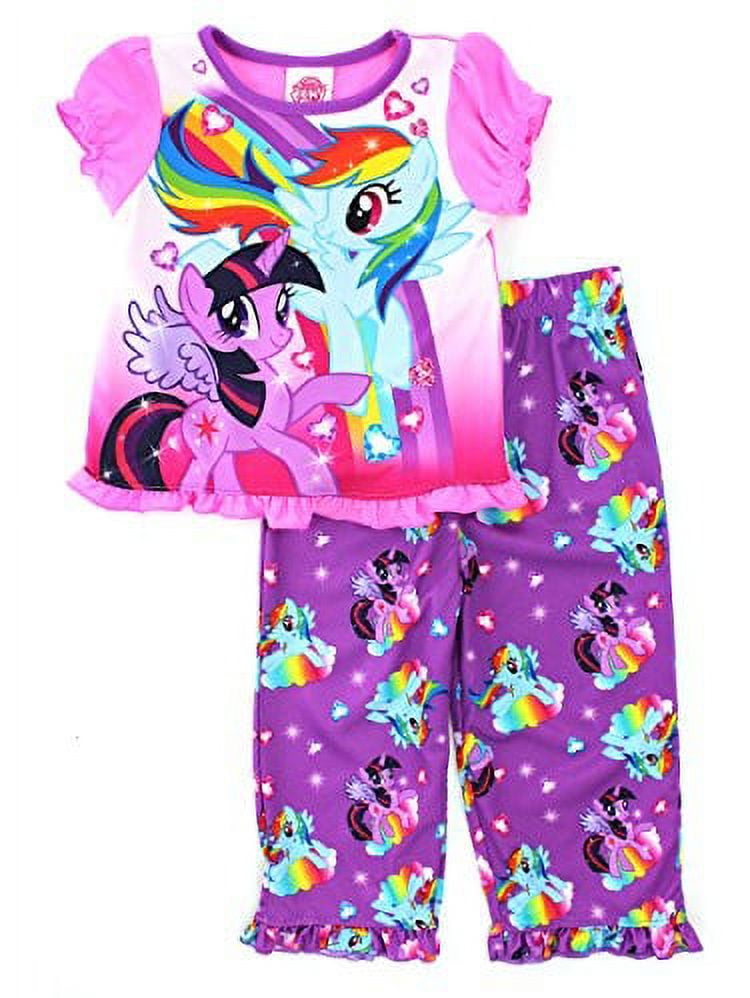 Hasbro Little Girls' My Little Pony Pajama Set - Walmart.com