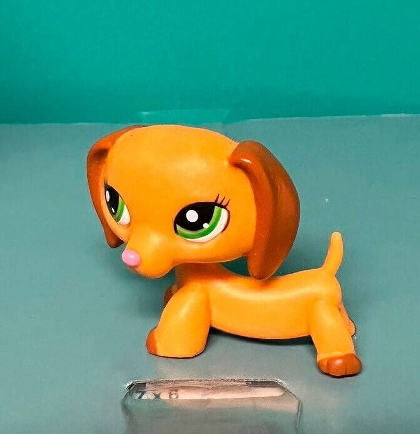 Hasbro Littlest Pet Shop #2597 Dachshund Dog Solid Yellow Blind Bag LPS ...