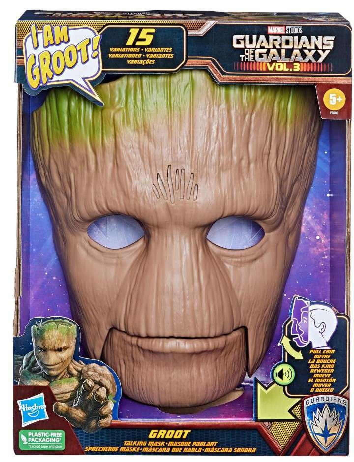 Hasbro Marvel Guardians of the Galaxy Groot Talking Mask, Role Play ...