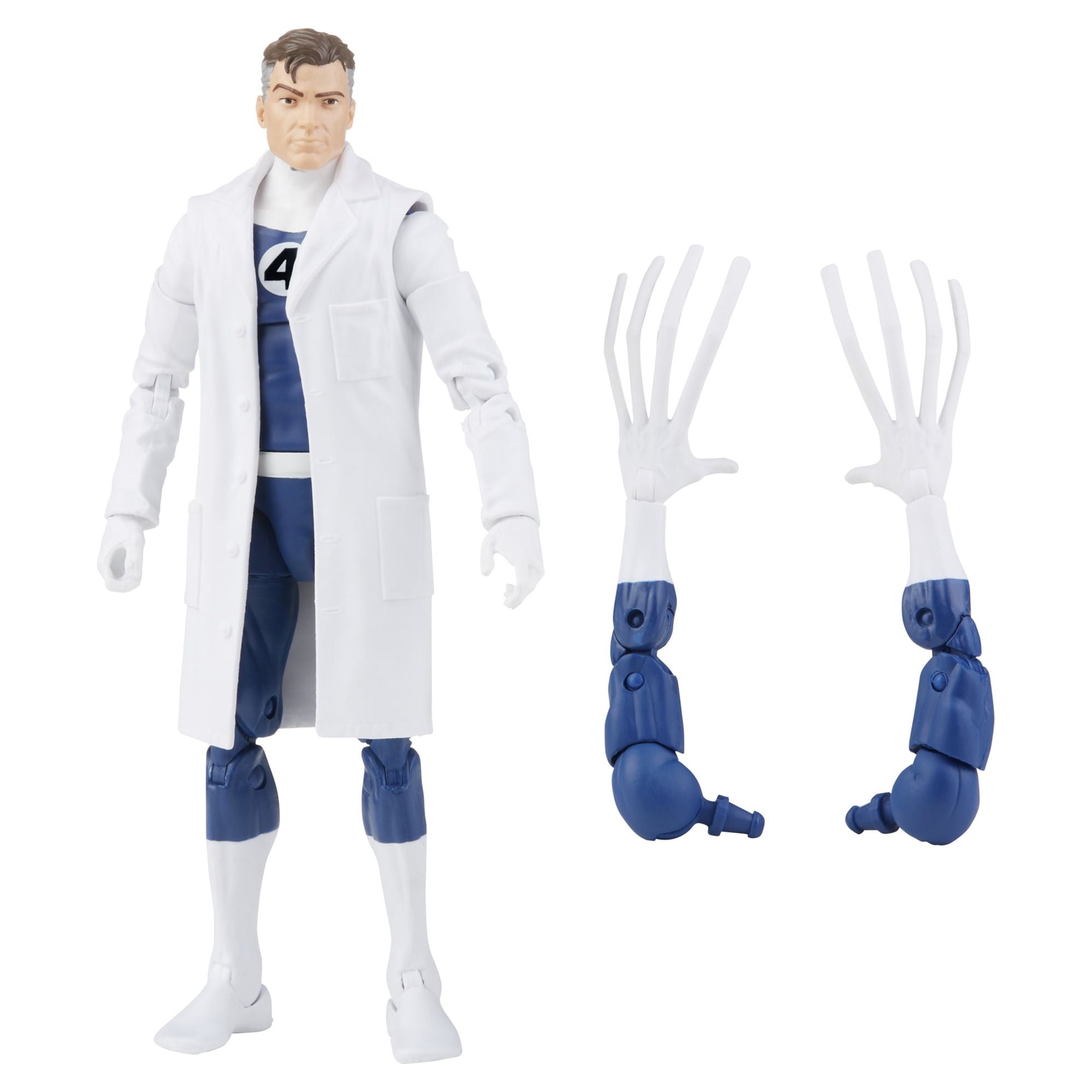 Hasbro Marvel Legends Series Retro Fantastic Four Mr. Fantastic 6-inch ...