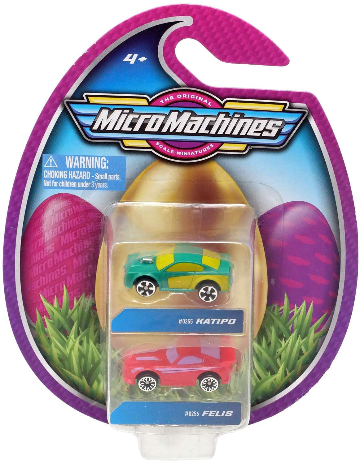 Hasbro Micro Machines Toy Cars Easter Pack Katipo #0255 & Felis #0256 ...