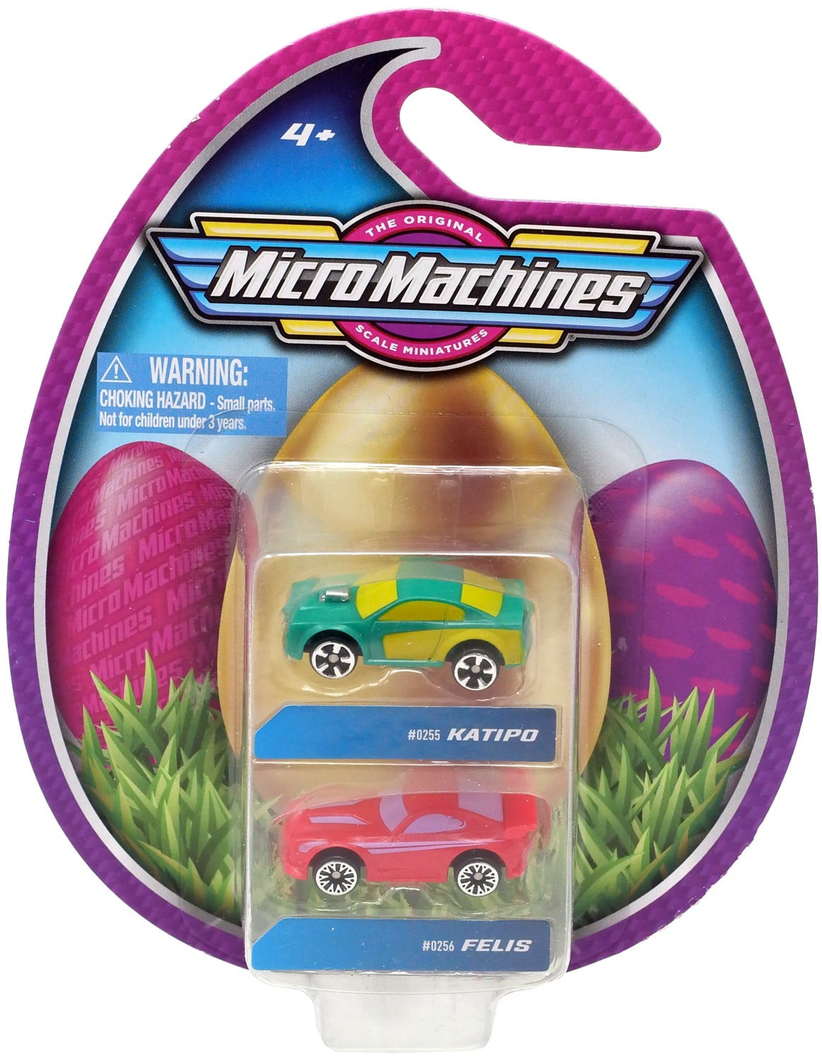 Hasbro Micro Machines Toy Cars Easter Pack Katipo #0255 & Felis #0256 ...