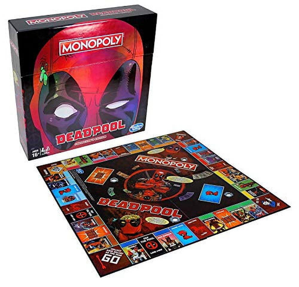 Hasbro Marvel Deadpool Monopoly: Collector's Edition Board Game ...