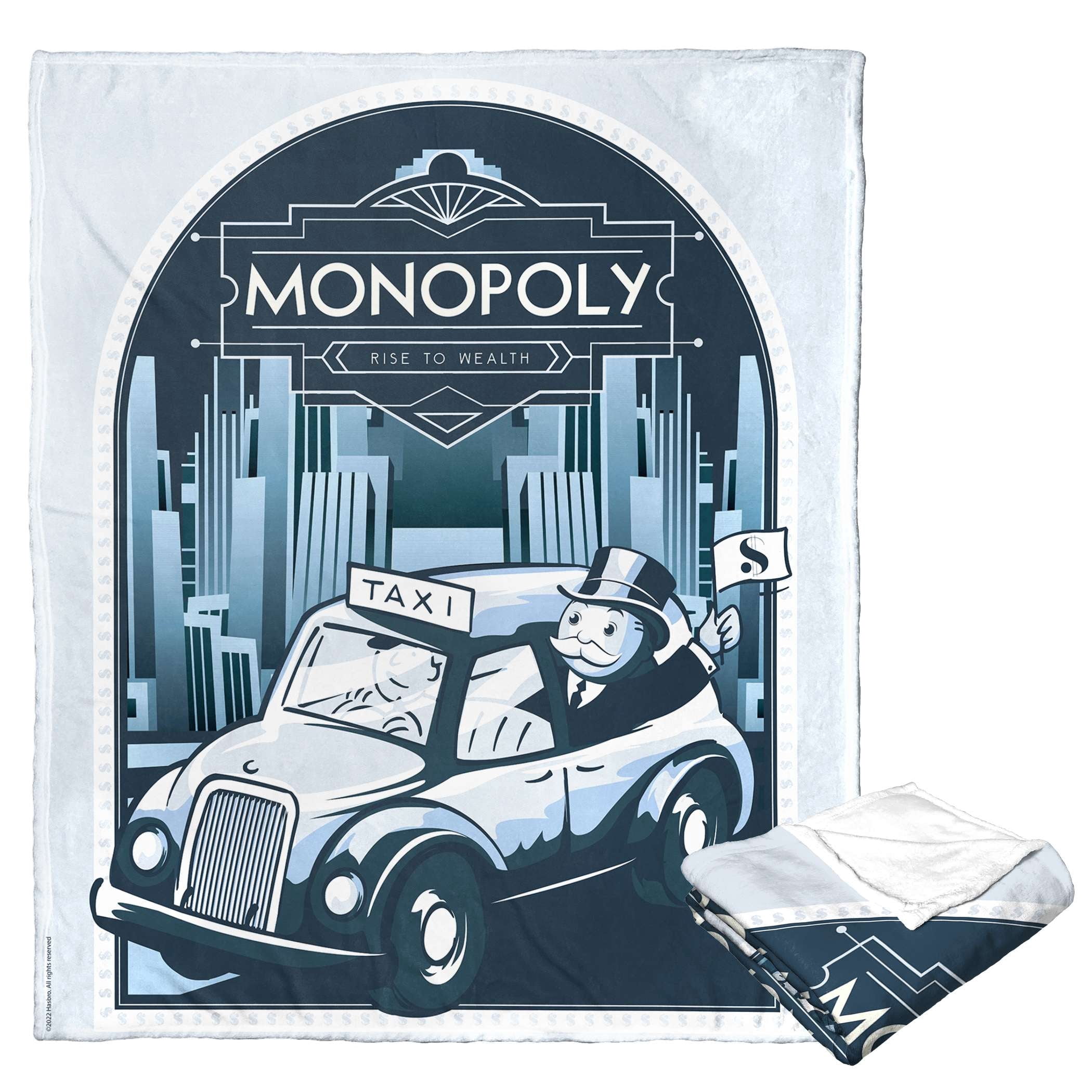 Hasbro Monopoly Rise To Wealth Kids Silk Touch Throw Blanket - Walmart.com