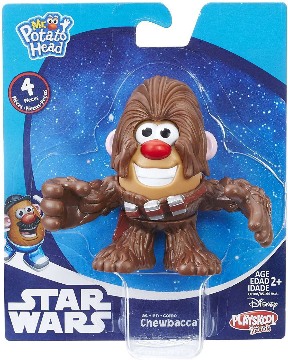 Mr. Potato Head Mini Chewbacca Star Wars Toy with Accessories and ...