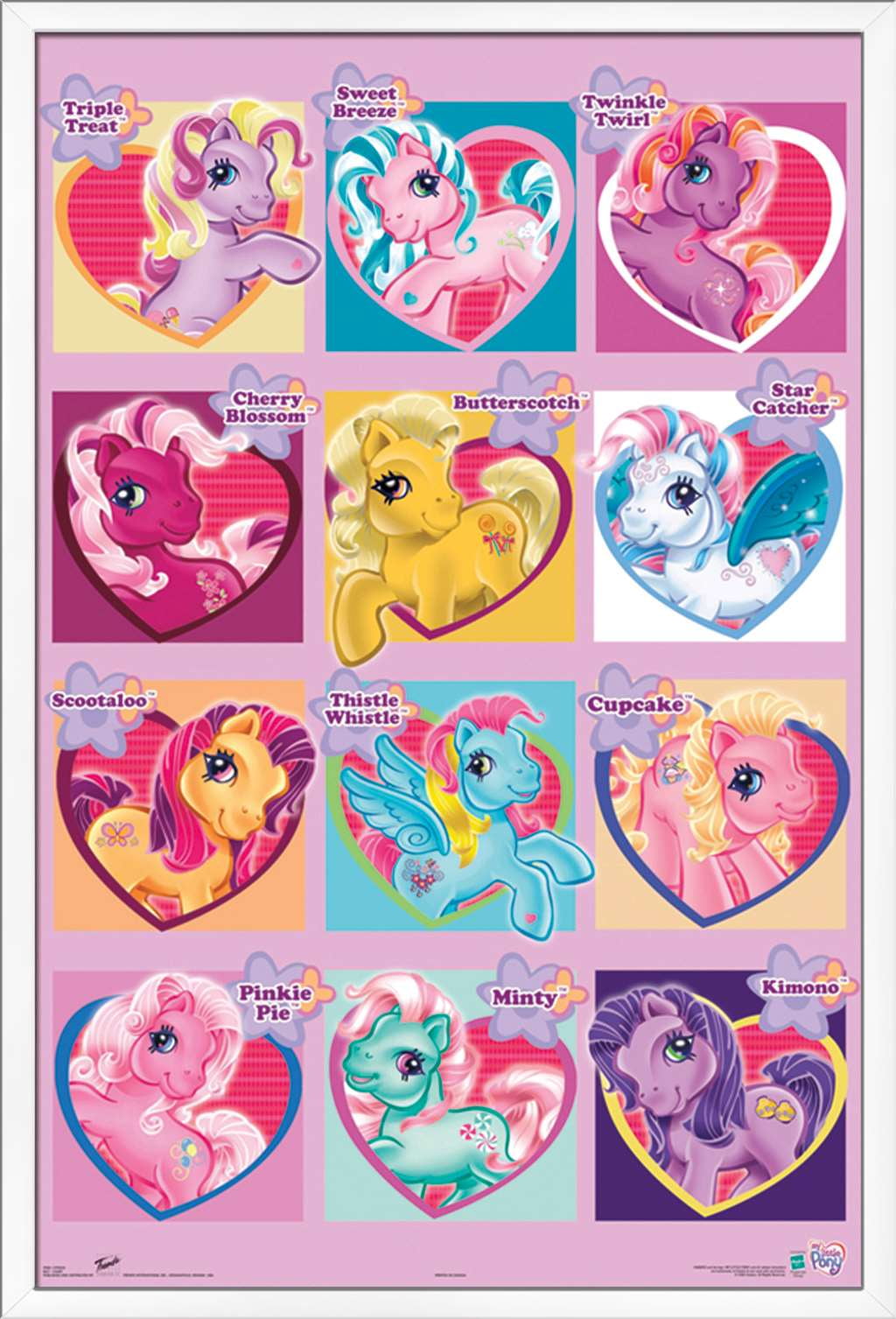 Hasbro My Little Pony - Chart Wall Poster, 22.375" x 34", Framed ...