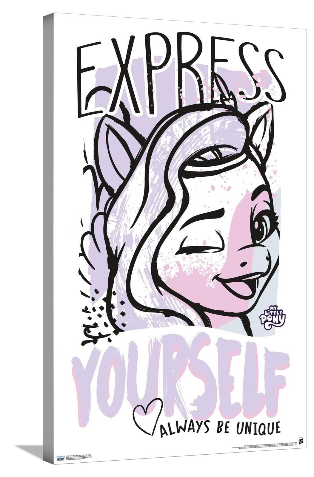 Hasbro My Little Pony - Express Yourself Canvas Wall Poster, 22.375" x ...