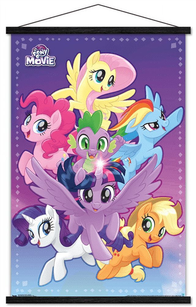Hasbro My Little Pony Movie - Adventure Wall Poster with Wooden ...