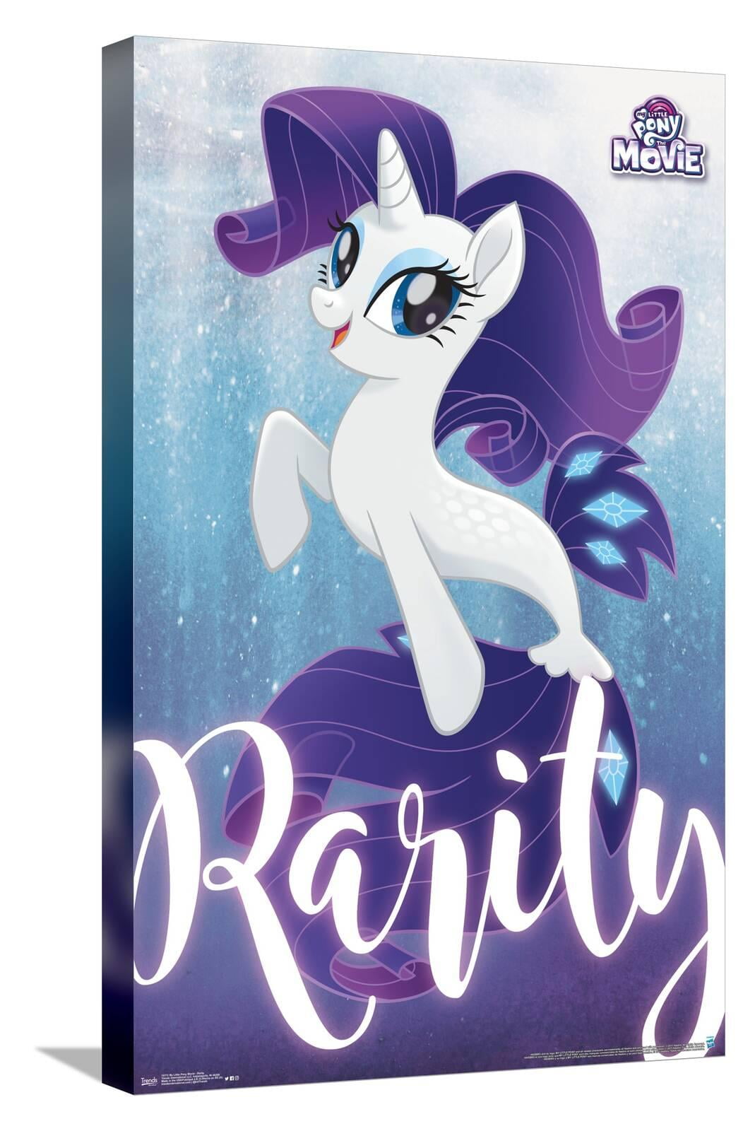Hasbro My Little Pony Movie - Rarity Canvas Wall Poster, 14.725" x 22. ...
