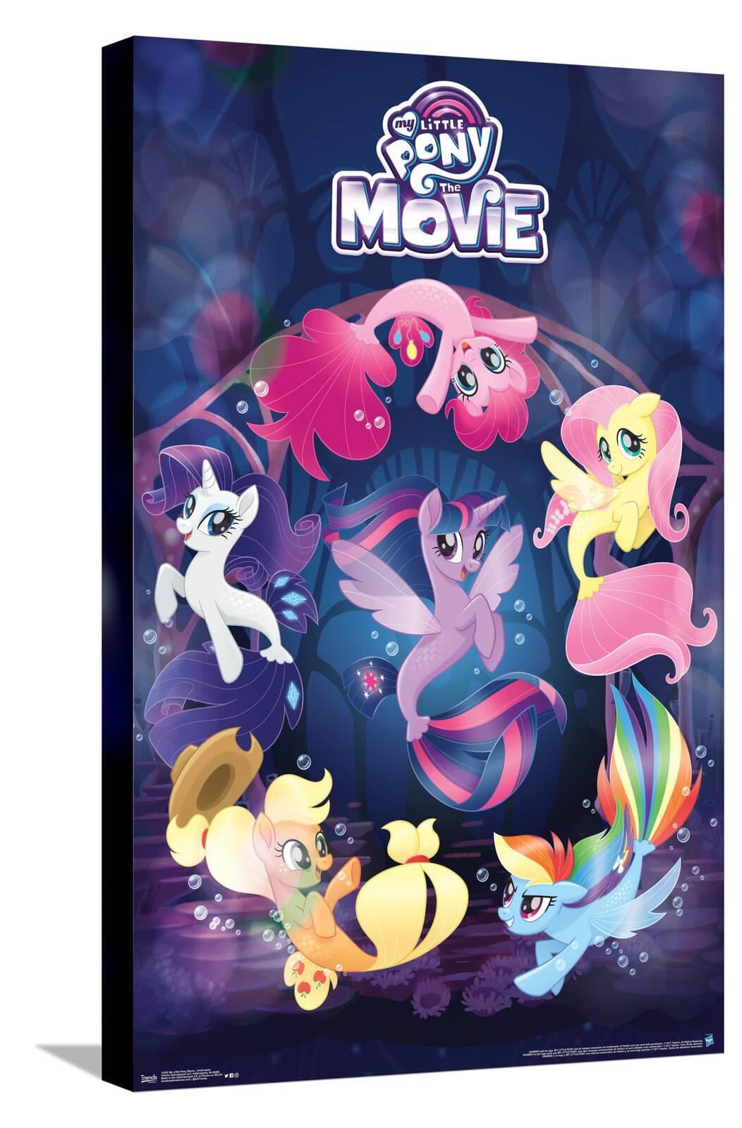 Hasbro My Little Pony Movie - Underwater Canvas Wall Poster, 14.725" x ...
