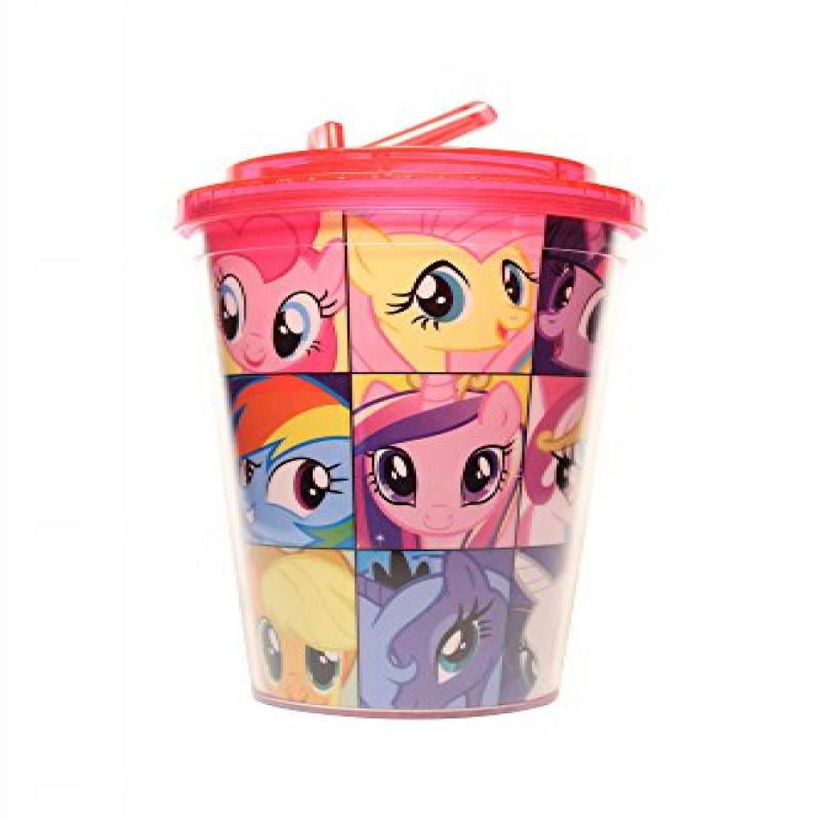 Hasbro My Little Pony Plastic Flip Straw Cold Cup, 16 oz - Walmart.com