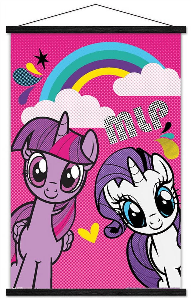 Hasbro My Little Pony - Smile Wall Poster with Wooden Magnetic Frame ...