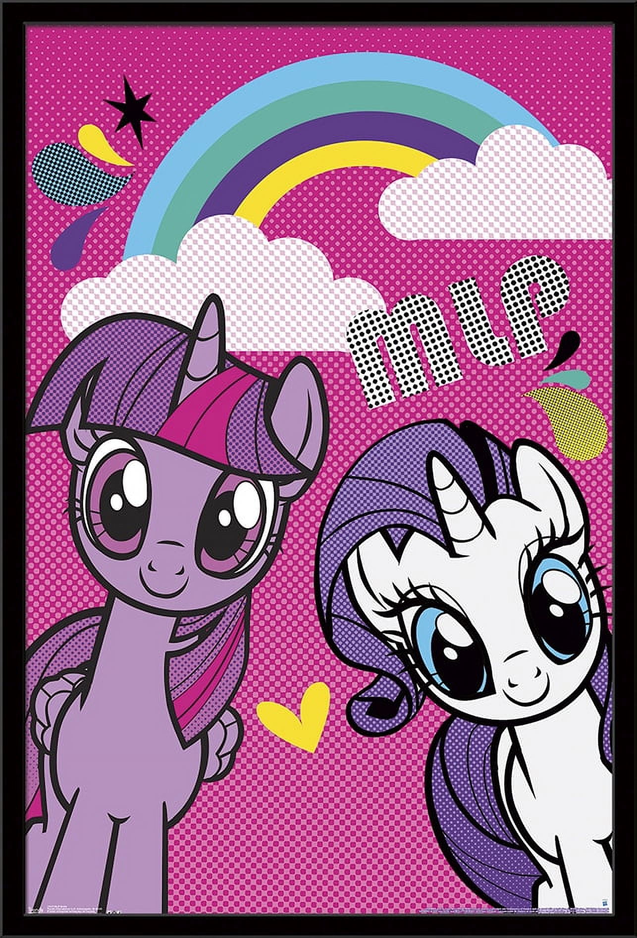 Hasbro My Little Pony - Smile Wall Poster, 22.375" x 34", Framed ...