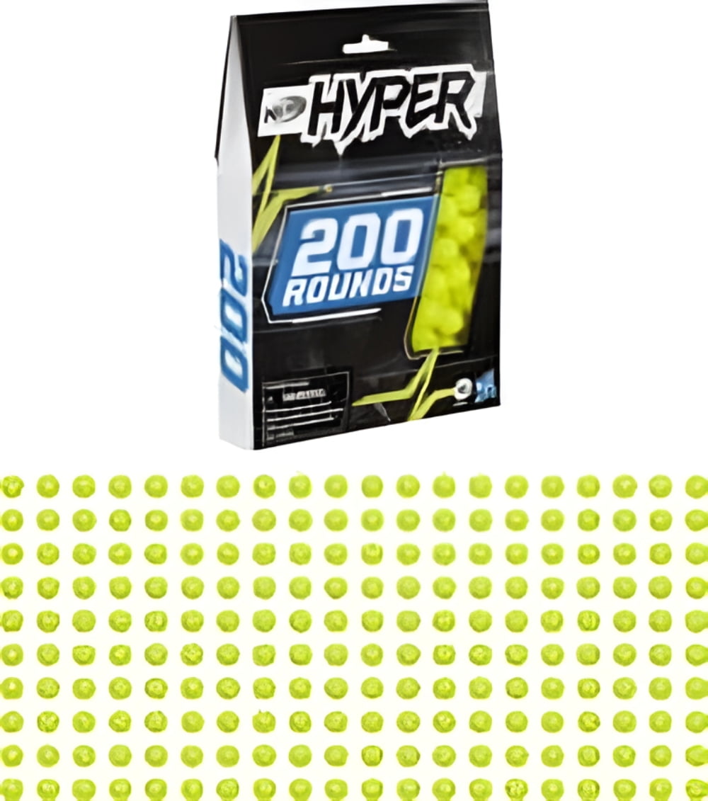 NERF Hyper 200-Round Refill Pack for Hyper Blasters, Official Rounds ...
