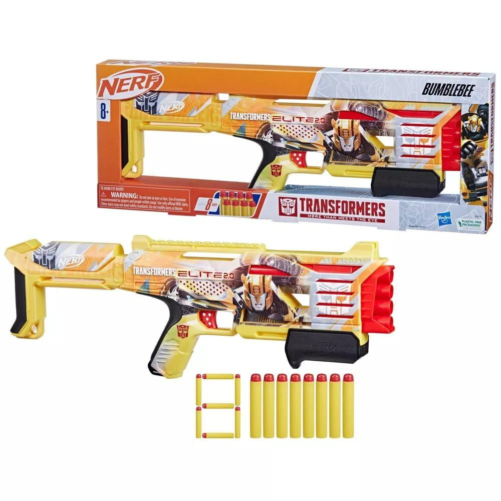 NERF Elite Transformers Bumblebee Dart Gun Blaster - Walmart.com