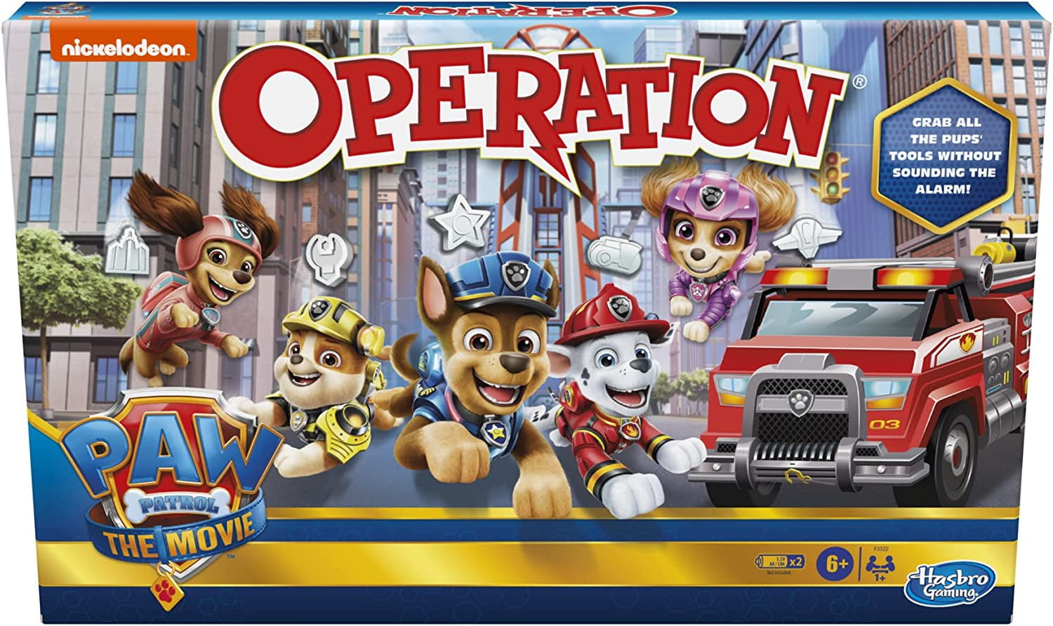 Paw Patrol The Movie Inspired Operation Board Game, For Kids 6+ & 2 ...