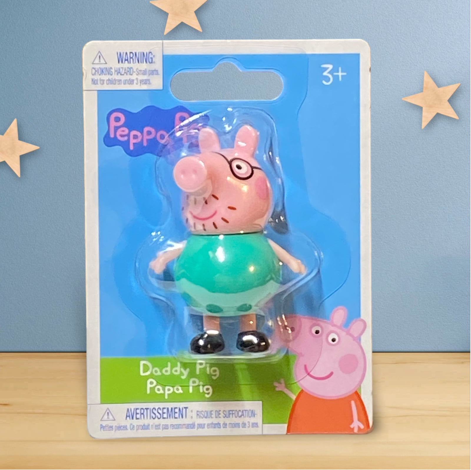 Hasbro Peppa Pig Collection 3” Small Daddy Pig PVC Figurine - Walmart.com