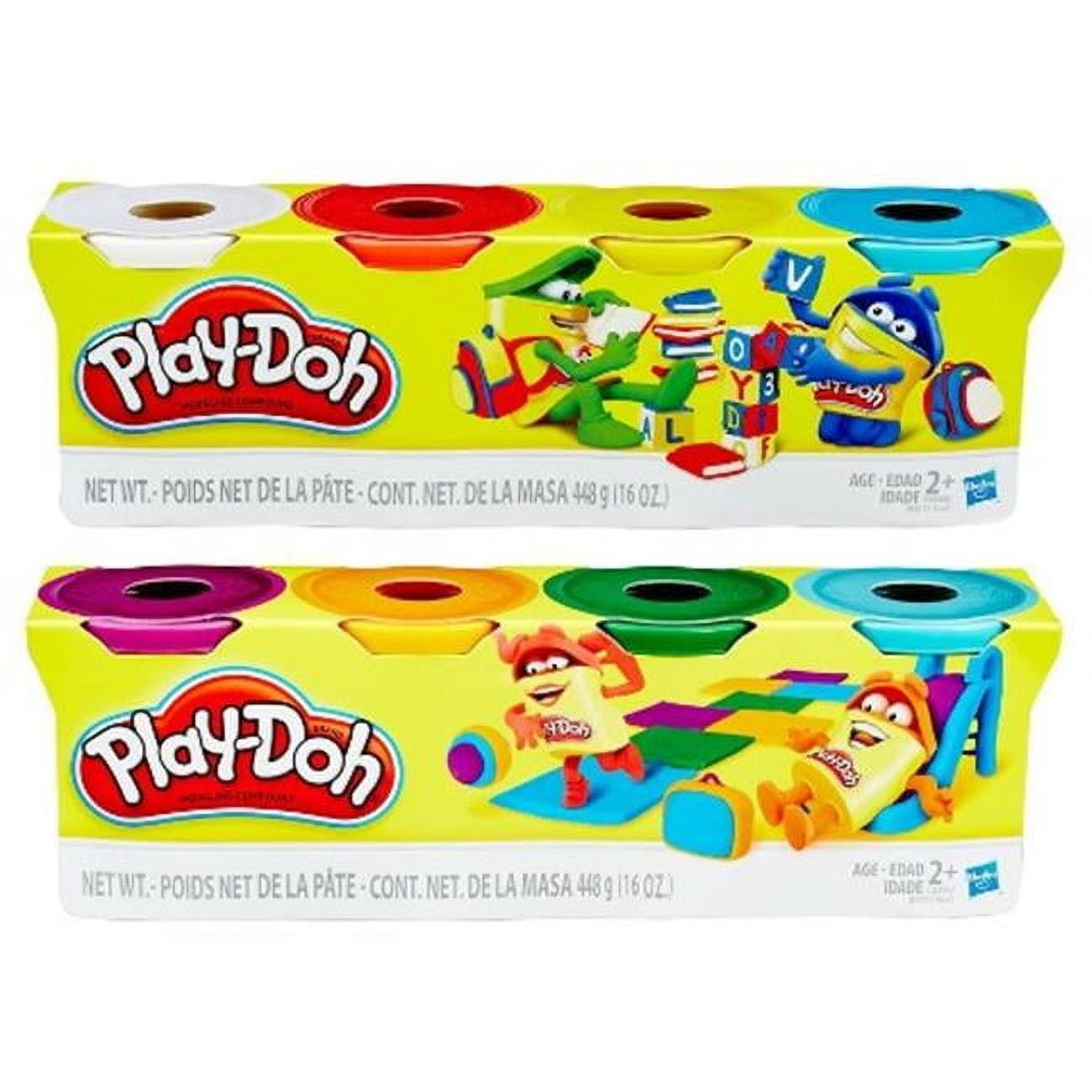 Hasbro Play-Doh Classic Color Assortment, 4 oz Cans, Pack of 8 for ...