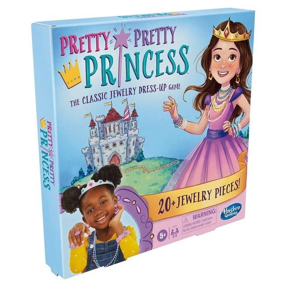 Hasbro Pretty Pretty Princess Board Game for Girls, Classic Jewelry ...