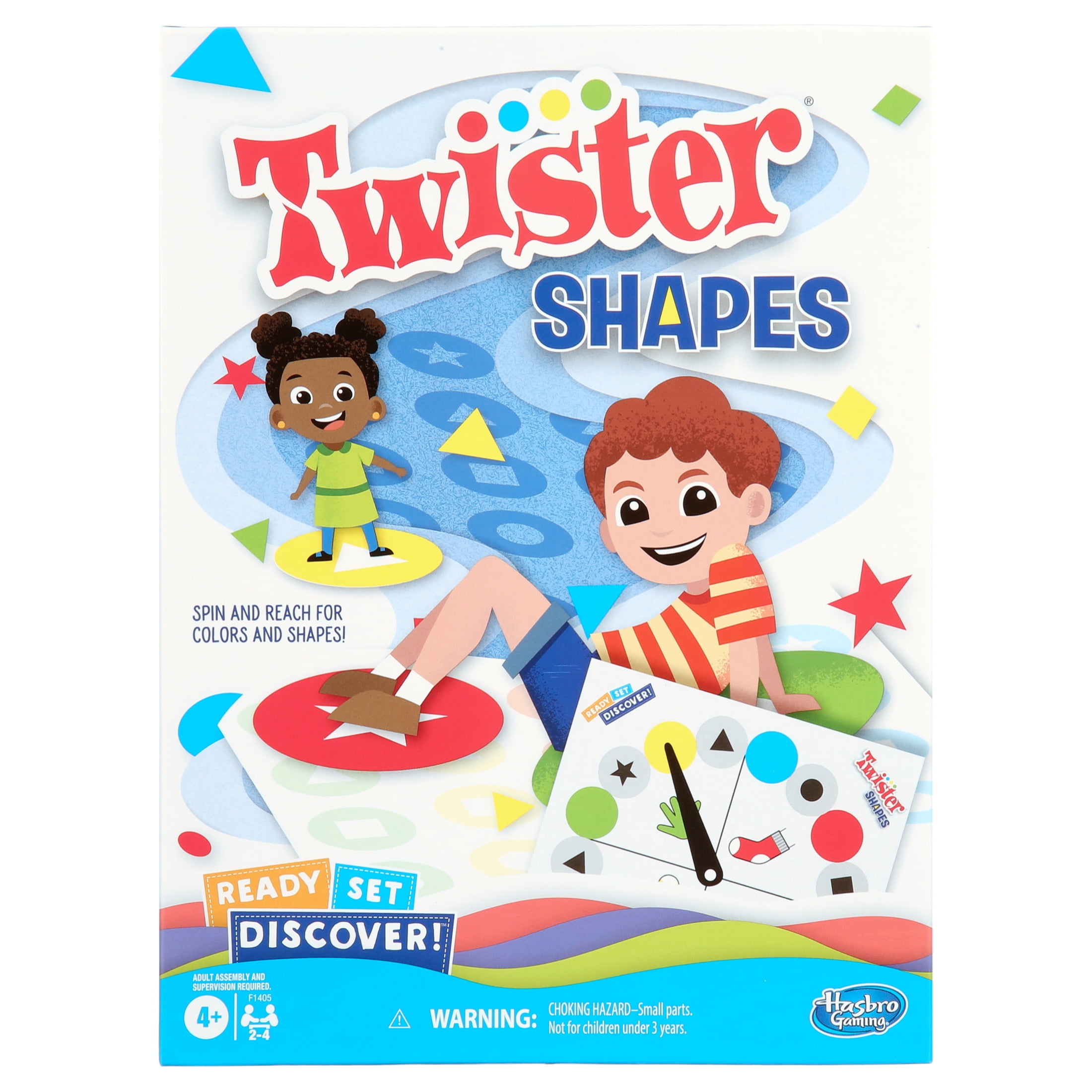 Hasbro Ready Set Discover Twister Shapes Game, Game for Kids Ages 4 ...