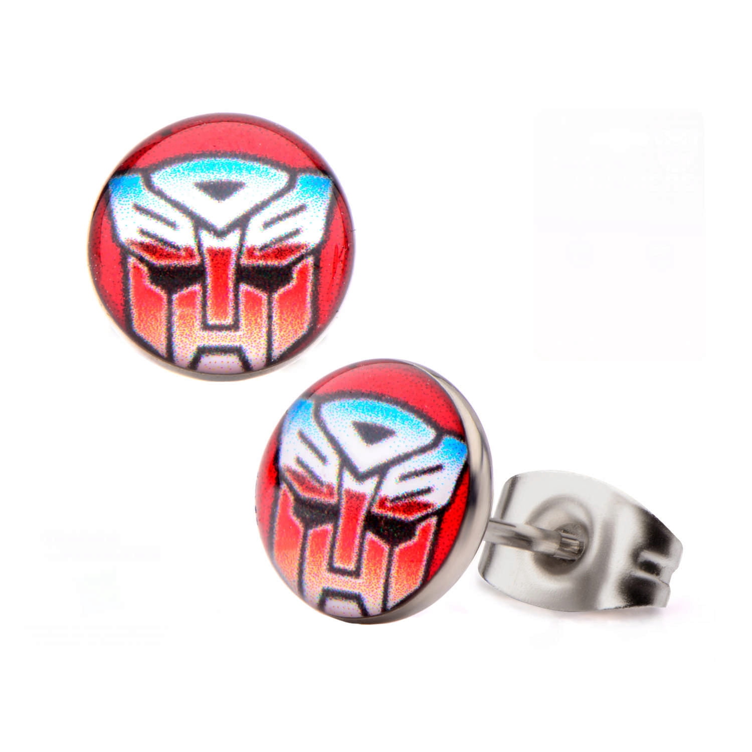 Hasbro Stainless Steel Post Enamel Autobot Stud Earrings - Walmart.com