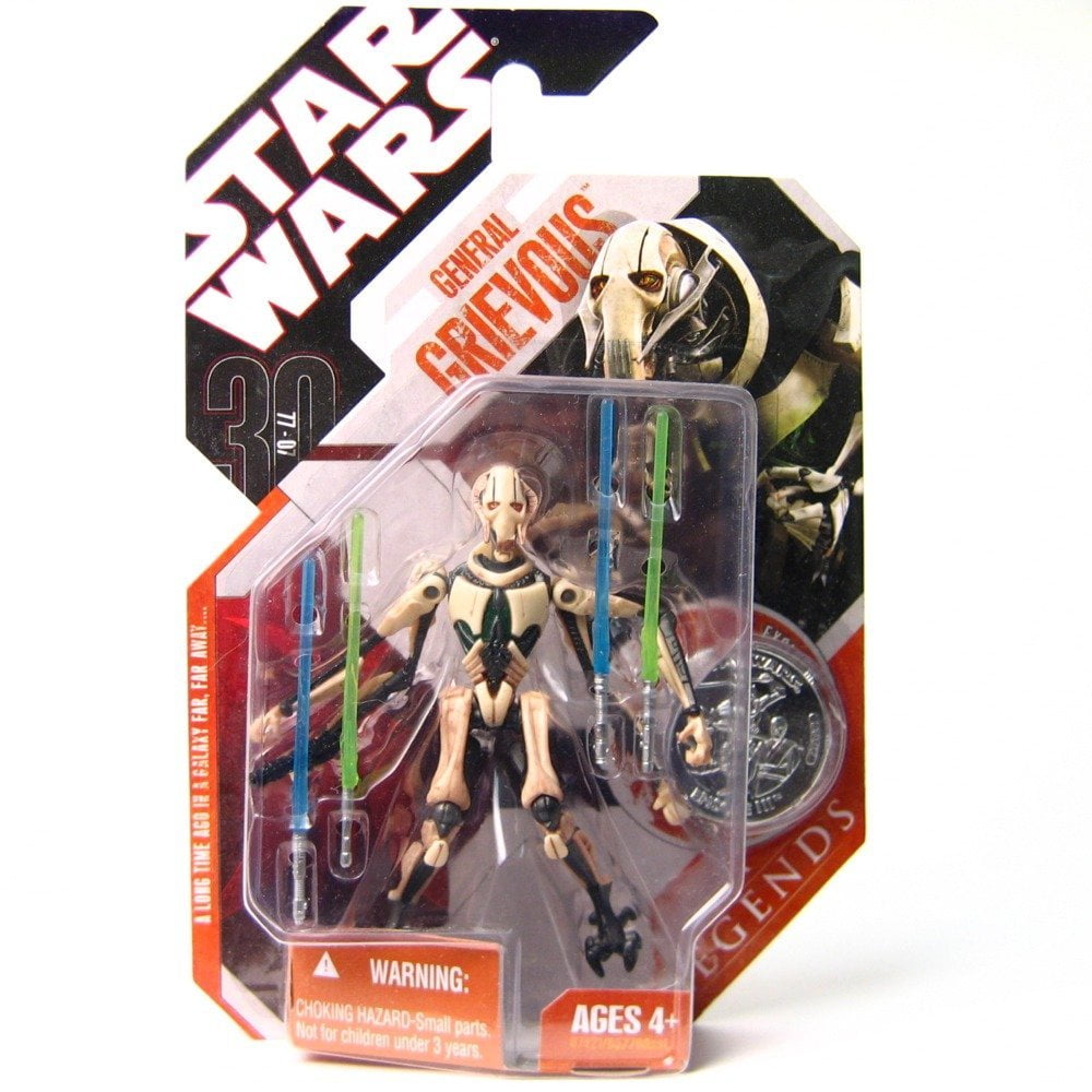 Hasbro Star Wars 3 3/4" Basic Figure General Grievous 4-ARM - Walmart.com