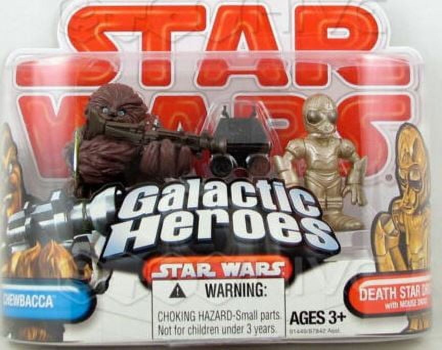 Hasbro Star Wars Galactic Heroes Chewbacca & Death Star Droid with ...