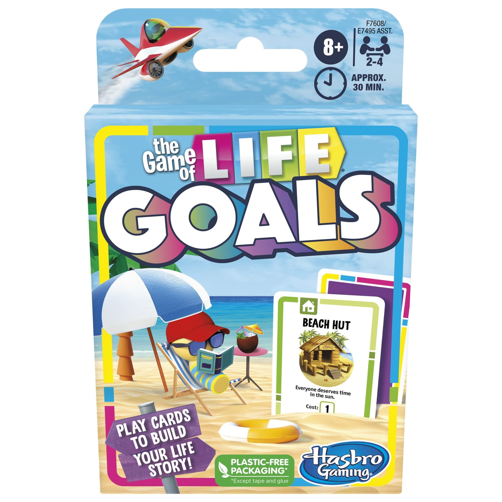 Hasbro's Game of Life Goals Card Board Game for Family and Kids ...