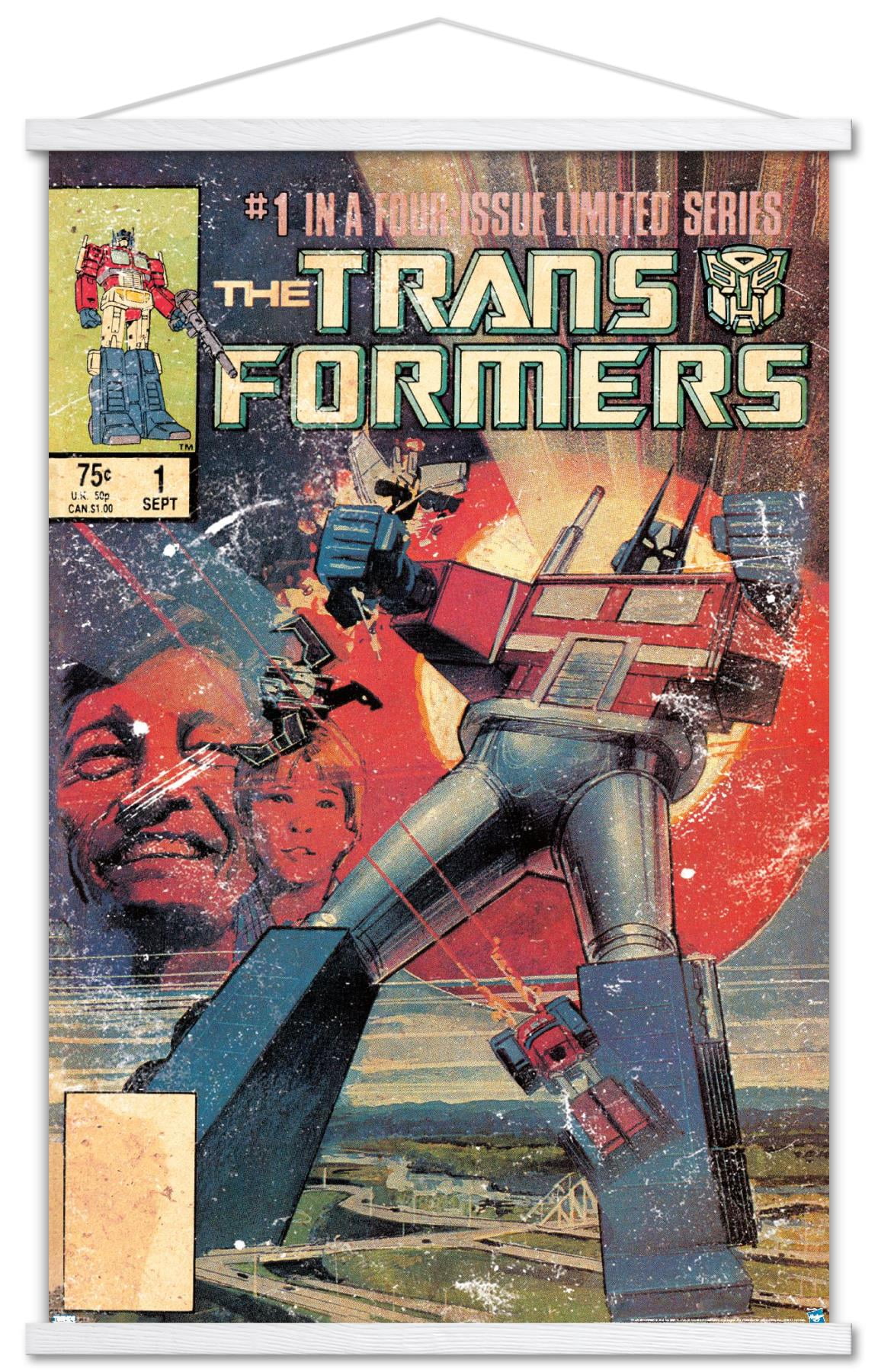 Hasbro Transformers - 1984 Comic Cover #1 Wall Poster with Magnetic ...