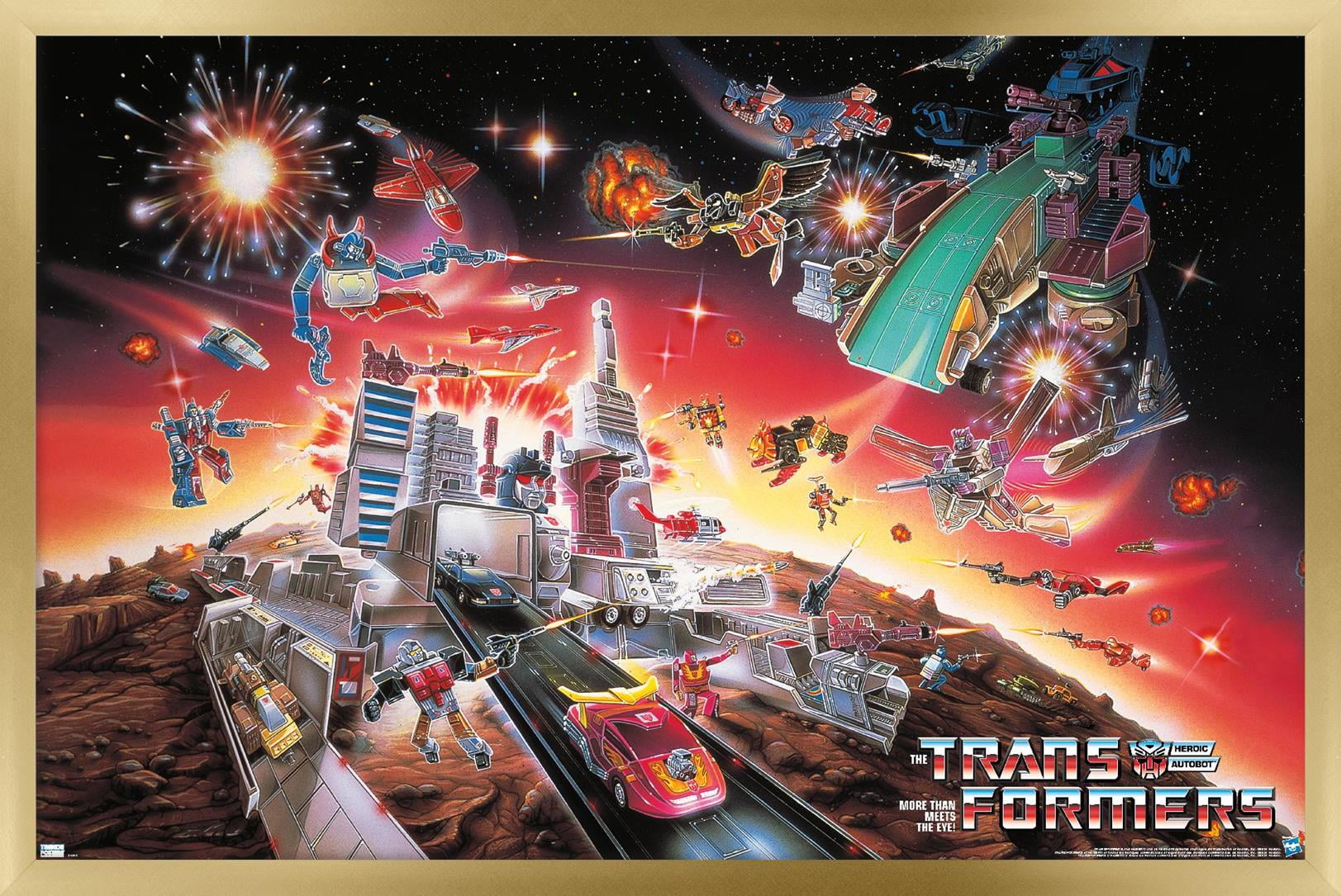 Hasbro Transformers - 1986 Key Art A Wall Poster, 14.725" x 22.375 ...
