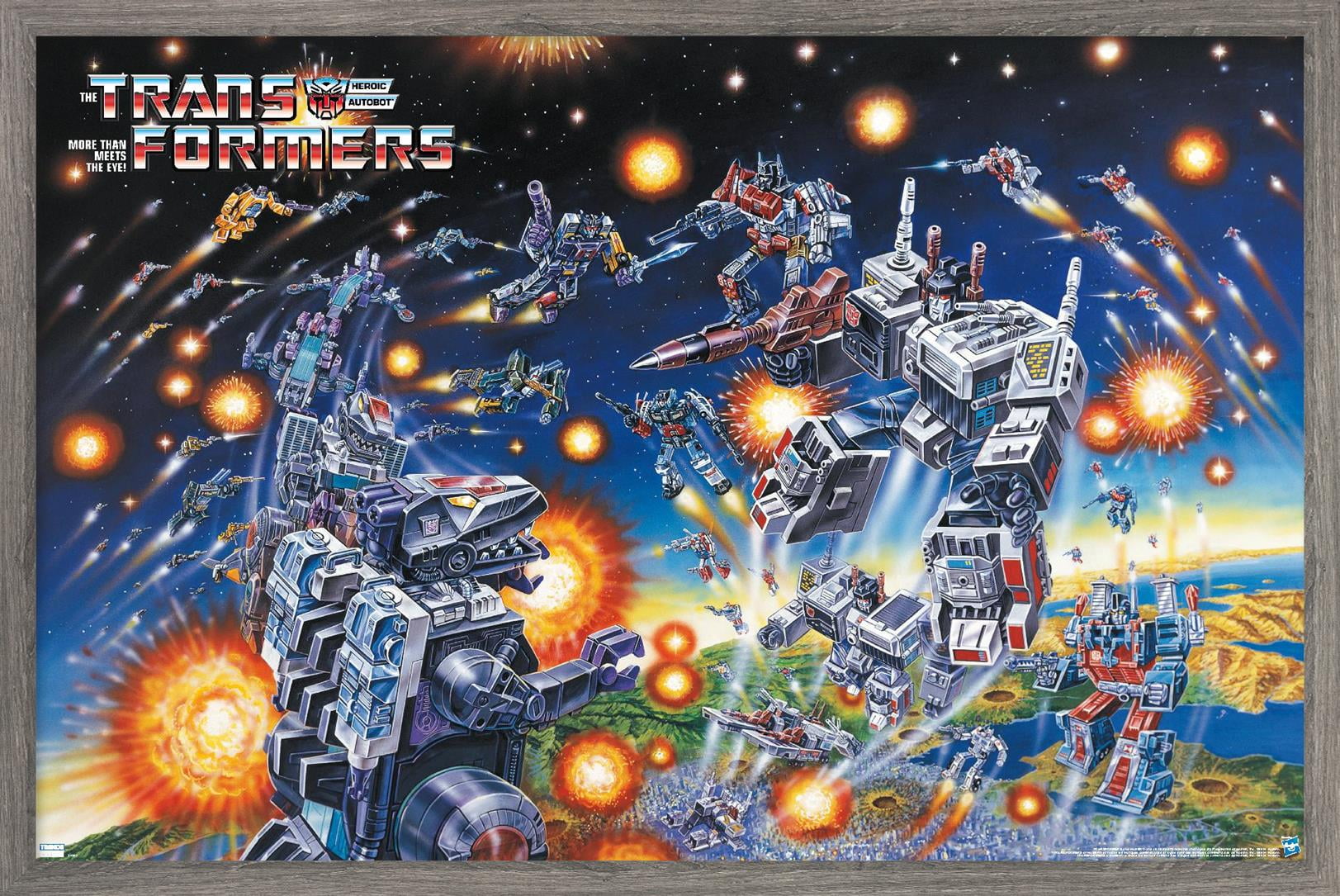 Hasbro Transformers - 1986 Key Art B Wall Poster, 14.725" x 22.375 ...