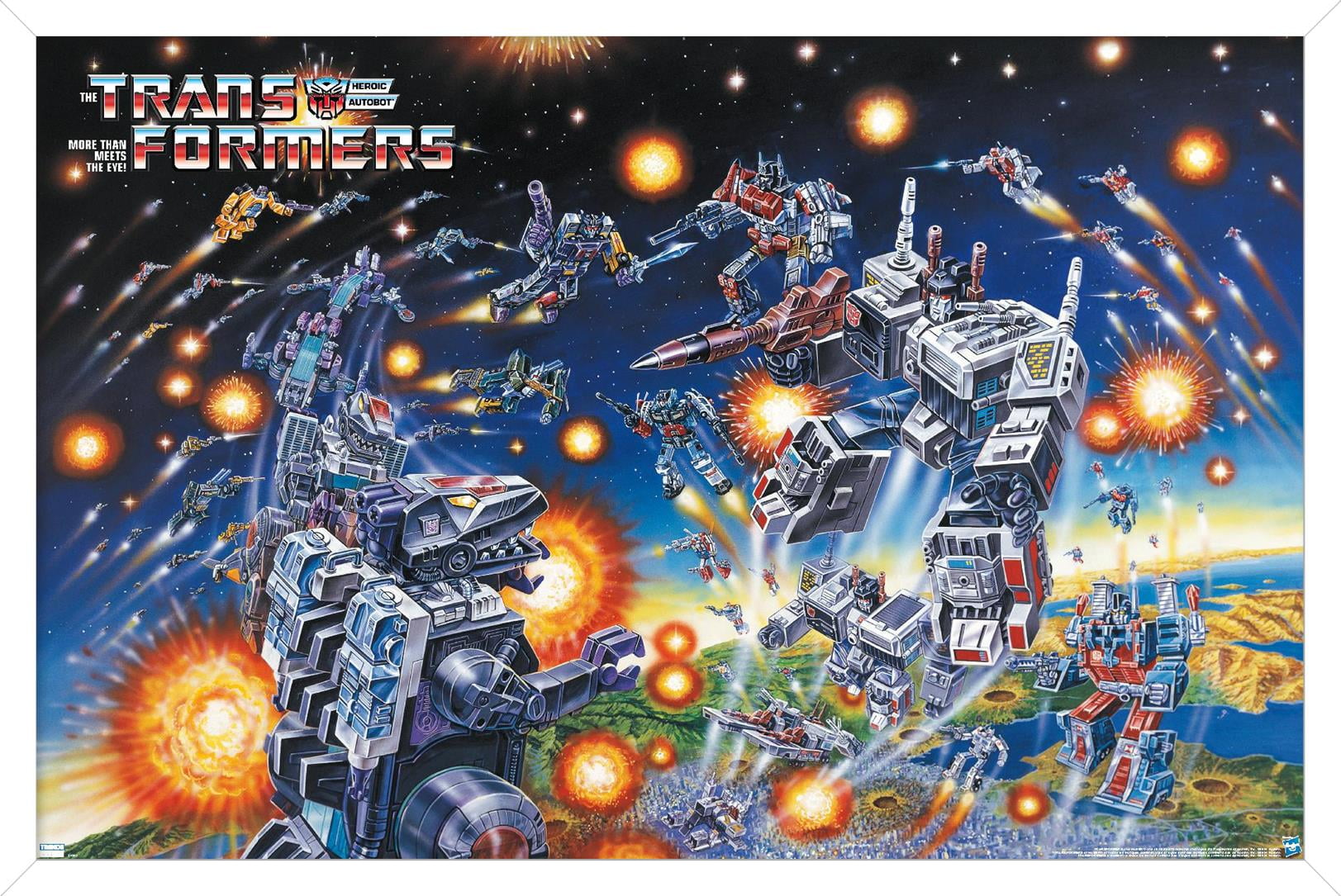 Hasbro Transformers - 1986 Key Art B Wall Poster, 14.725" x 22.375 ...