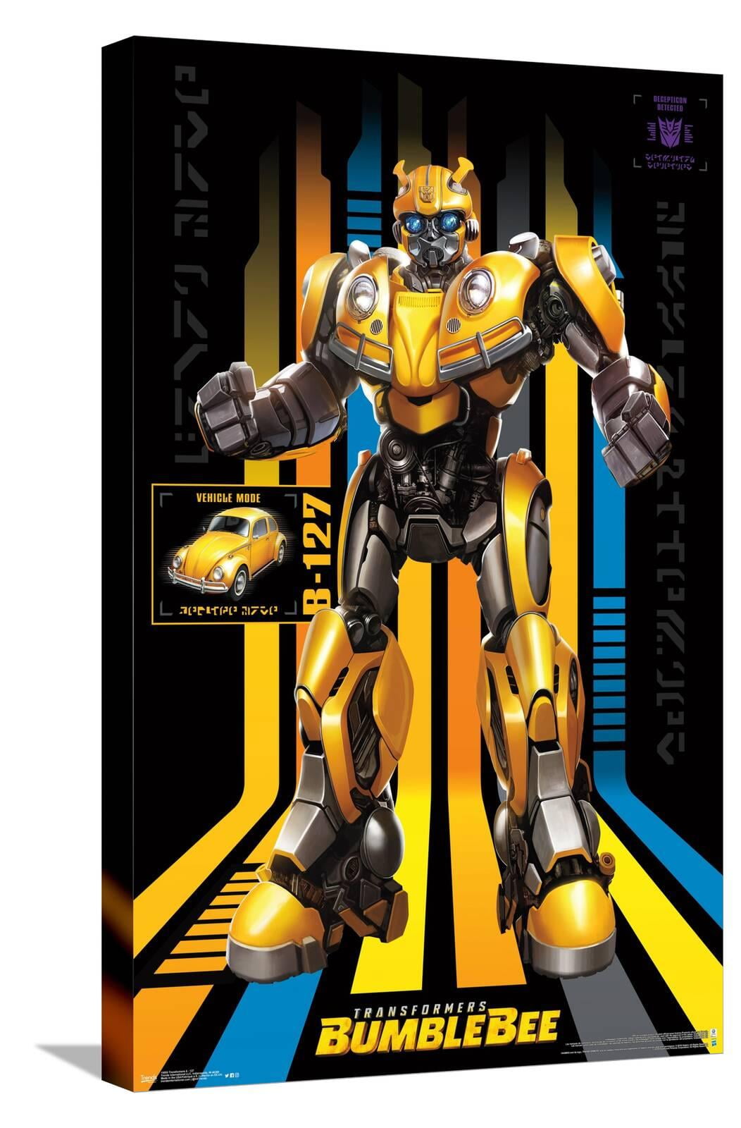 Hasbro Transformers: Bumblebee - 127 Canvas Wall Poster, 14.725" x 22. ...