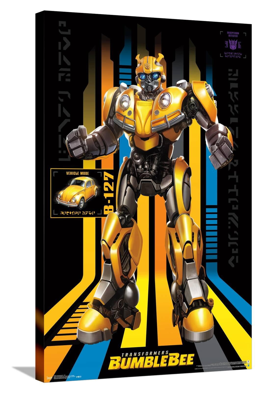 Hasbro Transformers: Bumblebee - 127 Canvas Wall Poster, 22.375" x 34" - Walmart.com