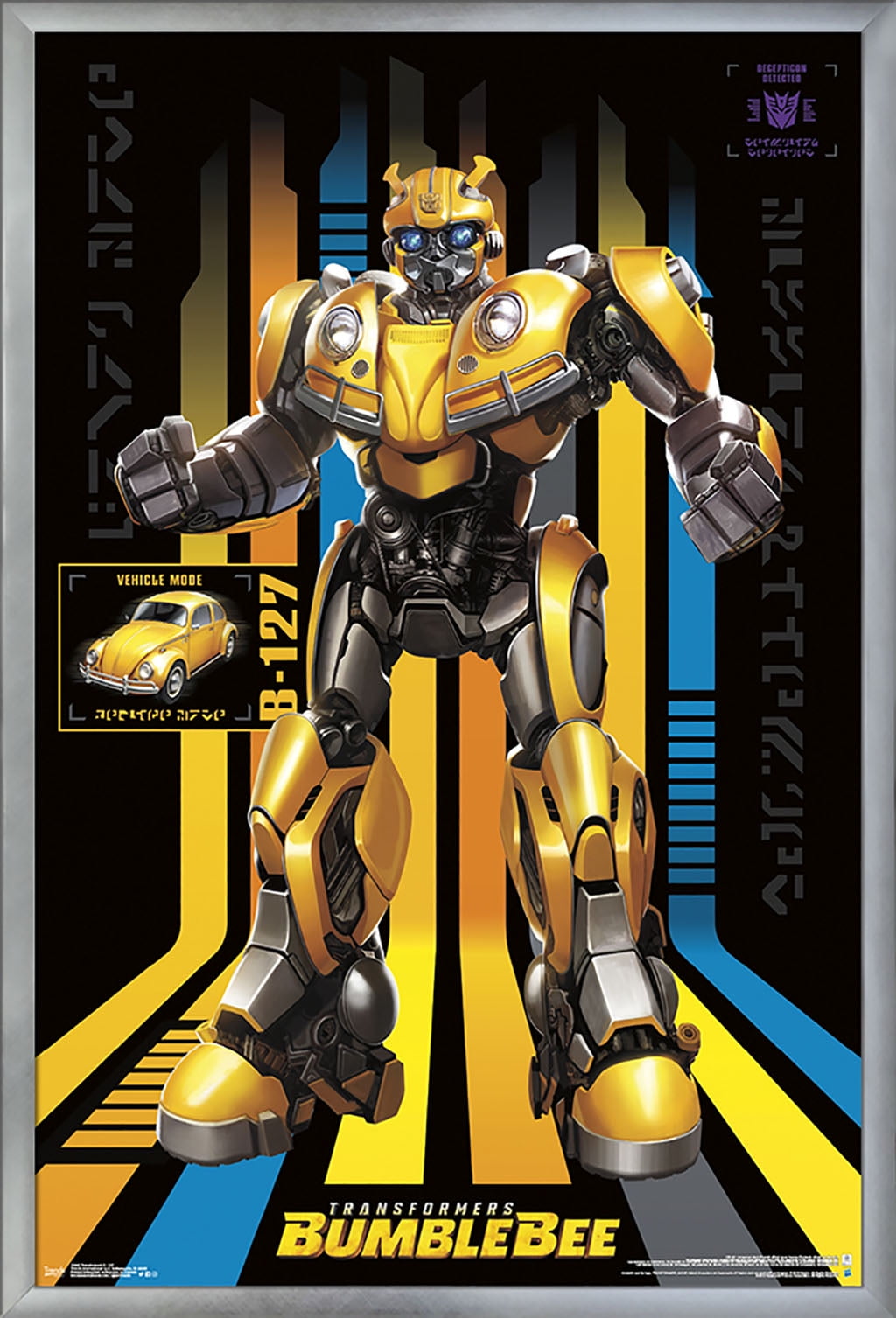 Hasbro Transformers: Bumblebee - 127 Wall Poster, 22.375" x 34", Framed ...