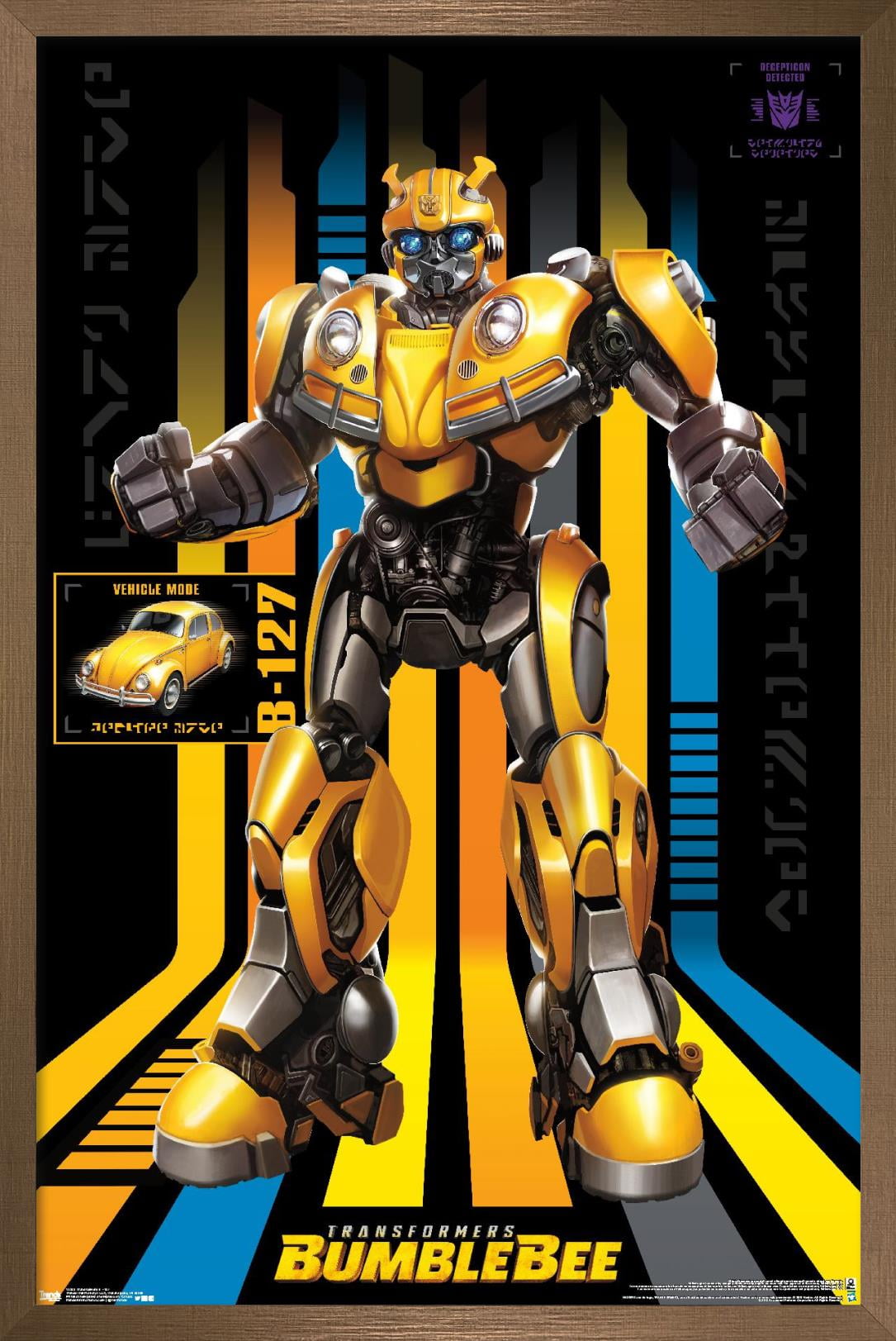 Hasbro Transformers: Bumblebee - 127 Wall Poster, 22.375" x 34", Framed ...