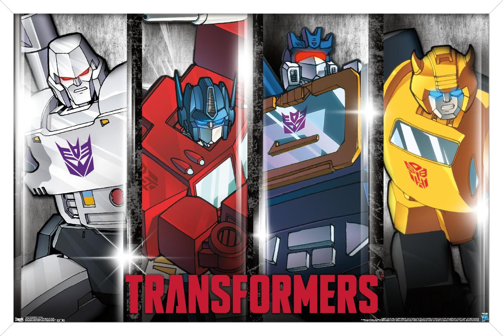Hasbro Transformers - Classic Wall Poster, 14.725" x 22.375", Framed ...