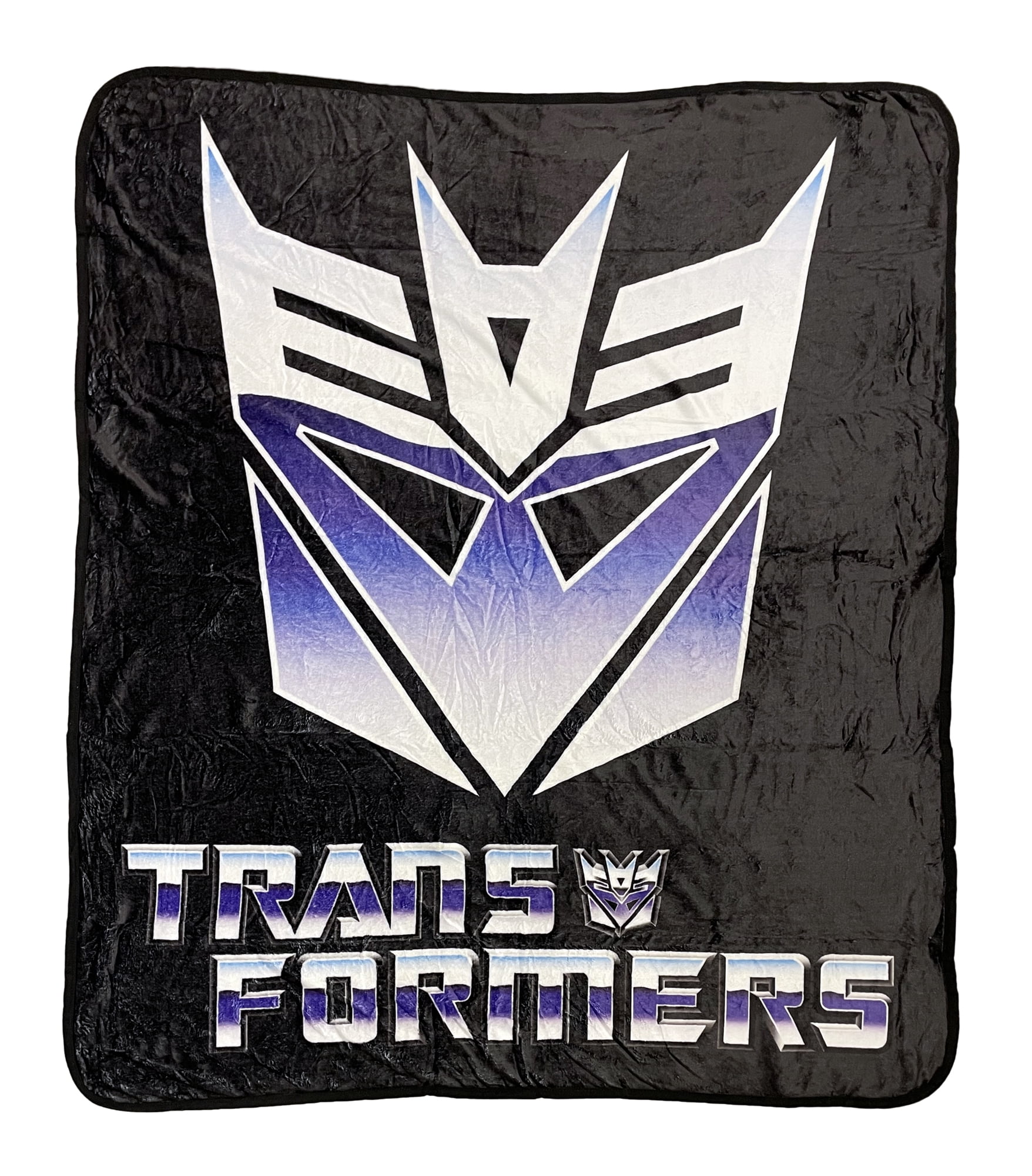 Hasbro Transformers Decepticon Symbol 80's Cartoon Fleece Throw Blanket ...