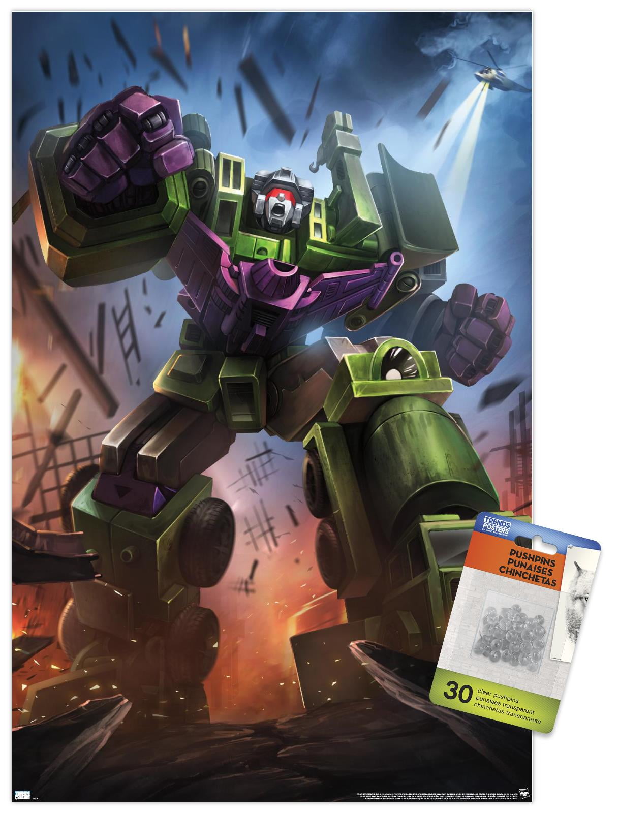 Hasbro Transformers - Devastator Wall Poster with Push Pins, 14.725" x ...