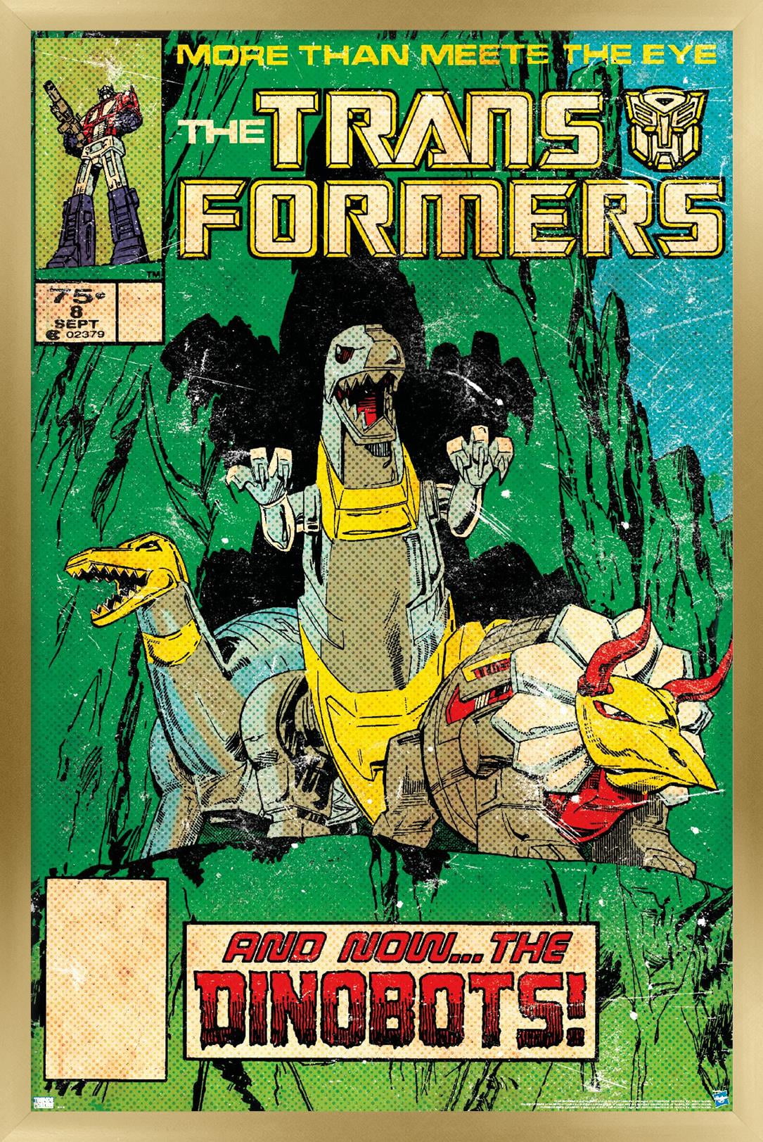 Hasbro Transformers - Dinobots Comic Cover Wall Poster, 14.725" x 22. ...