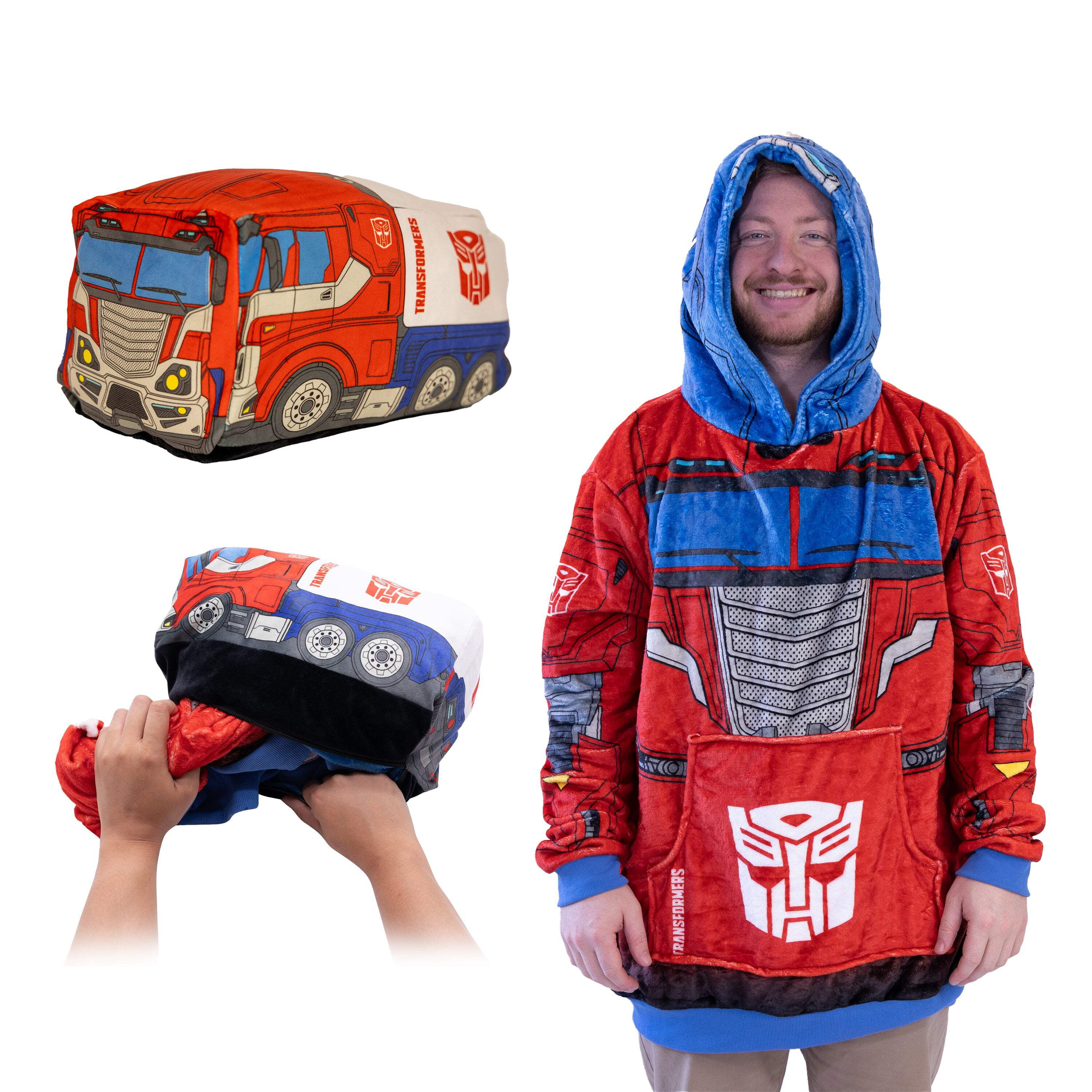 Hasbro | Transformers Optimus Prime Adult Snugible | Blanket Hoodie ...