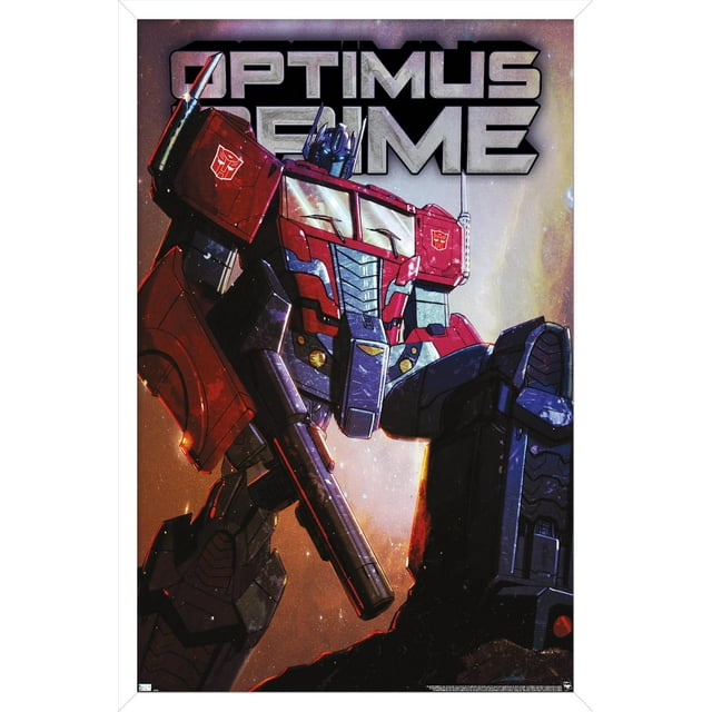 Hasbro Transformers - Optimus Prime Wall Poster, 22.375" x 34" Framed ...