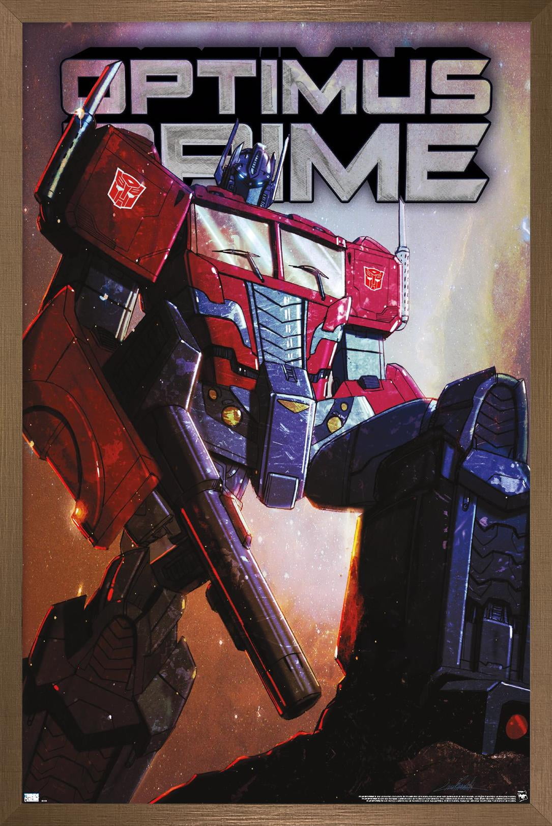 Hasbro Transformers - Optimus Prime Wall Poster, 22.375" x 34" Framed ...