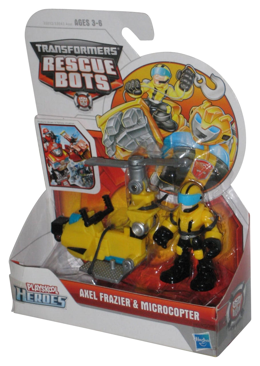 Hasbro Transformers Rescue Bots Axel Frazier Microcopter Action Figures ...