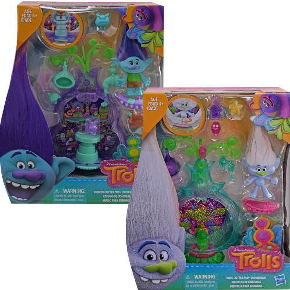 Hasbro Trolls Bunker Critter Playset, 7.5 x 3 x 10 In, Action Figure ...