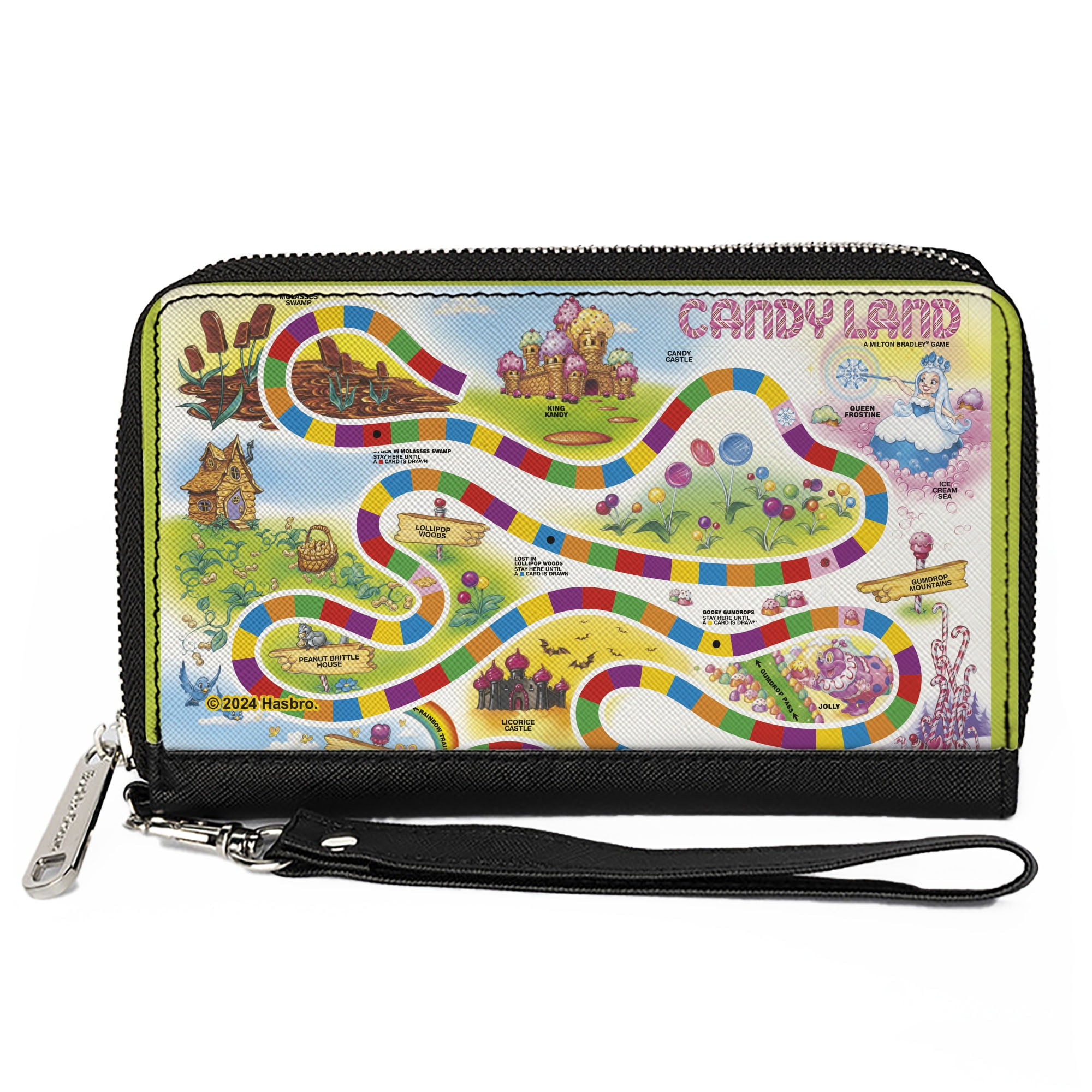 Hasbro Wallet, Zip Around, Candy Land Game Board Layout, Vegan Leather ...