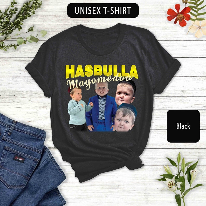 Hasbulla Magomedov T-shirt, Meme Lover Gift, "Mini Khabib" Humorous Fan ...