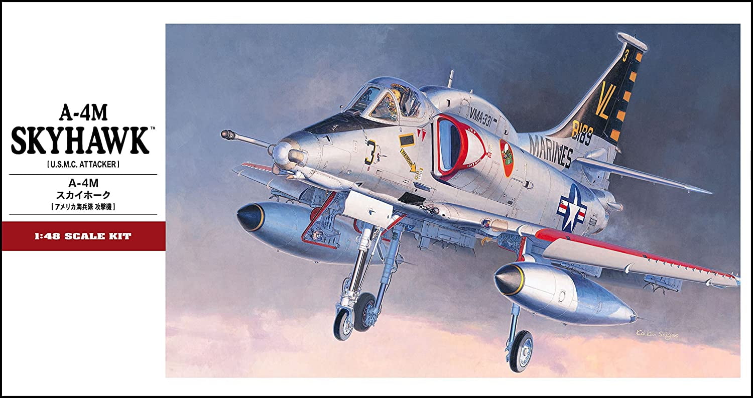 Hasegawa 07233 A-4M Skyhawk Aircraft 1/48 Scale Model Kit - Walmart.com