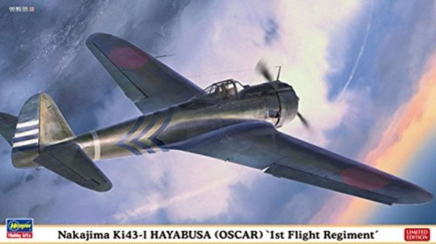 Hasegawa 1/48 air plane series Japan army Nakajima ki43 fighter Falcon ...