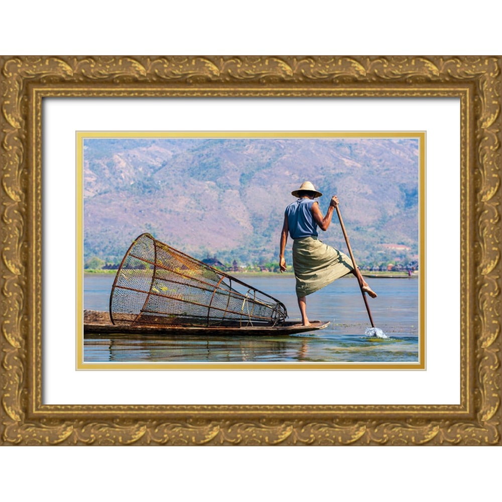 Haseltine, Tom 32x23 Gold Ornate Wood Framed with Double Matting Museum ...